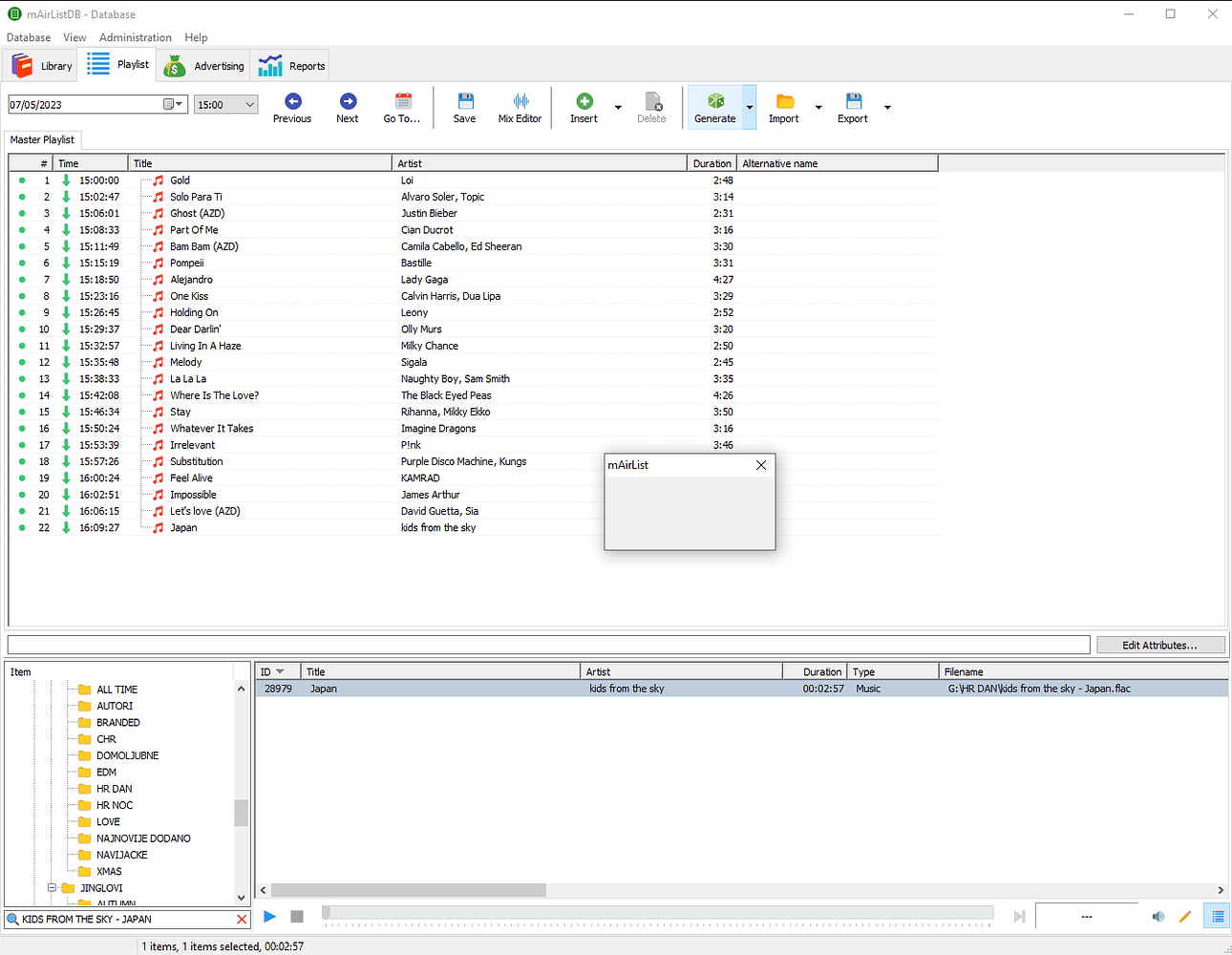 DB app crashing - mAirList 7.x - mAirList Community Forum
